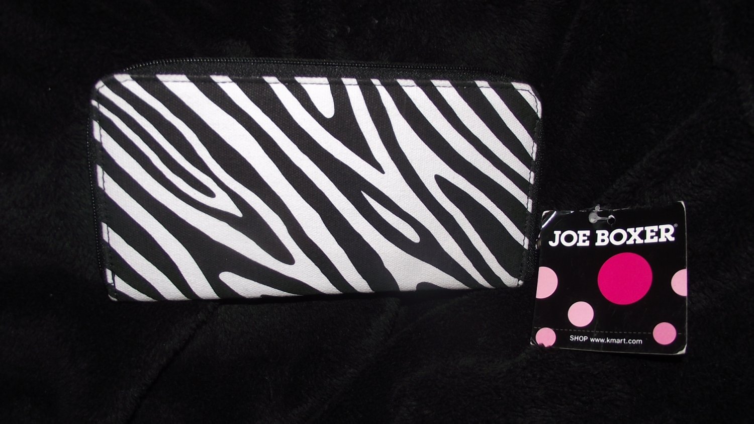 Zebra Print Joe Boxer Clutch Wallet