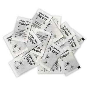 WHOLESALE LOT 1500 PEPPER PACKETS PACKS PORTION SINGLE SERVE RESTAURANT ...