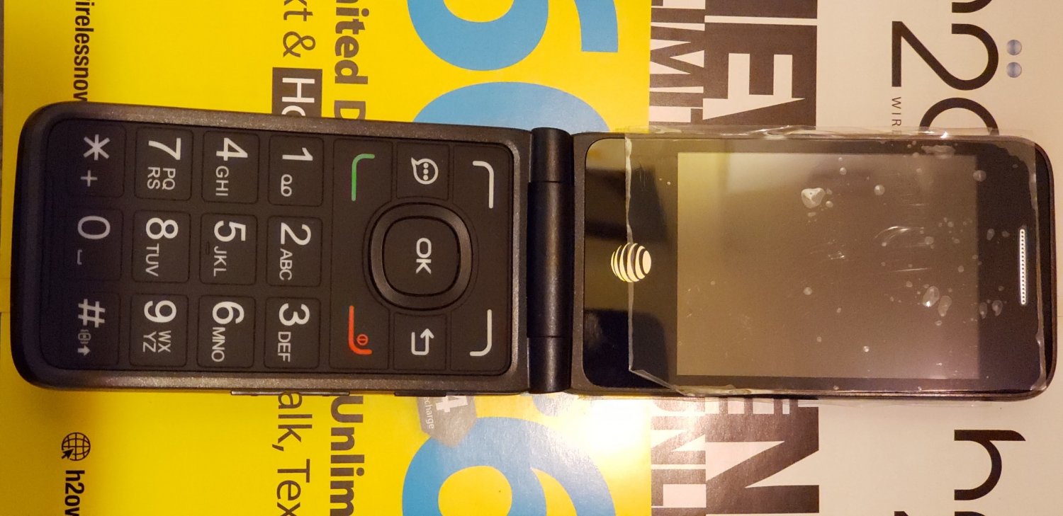 AT&T Alcatel QuickFlip Mobile Phone - BLACK (Unlocked) + Activated $30 ...
