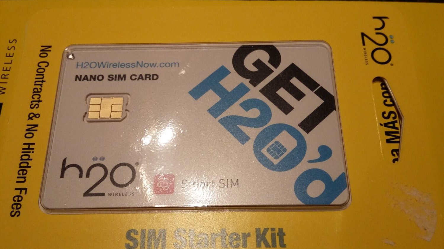 made for H2O Wireless NANO SIM Card BRAND NEW 4G LTE for AT&T & HTC One ...