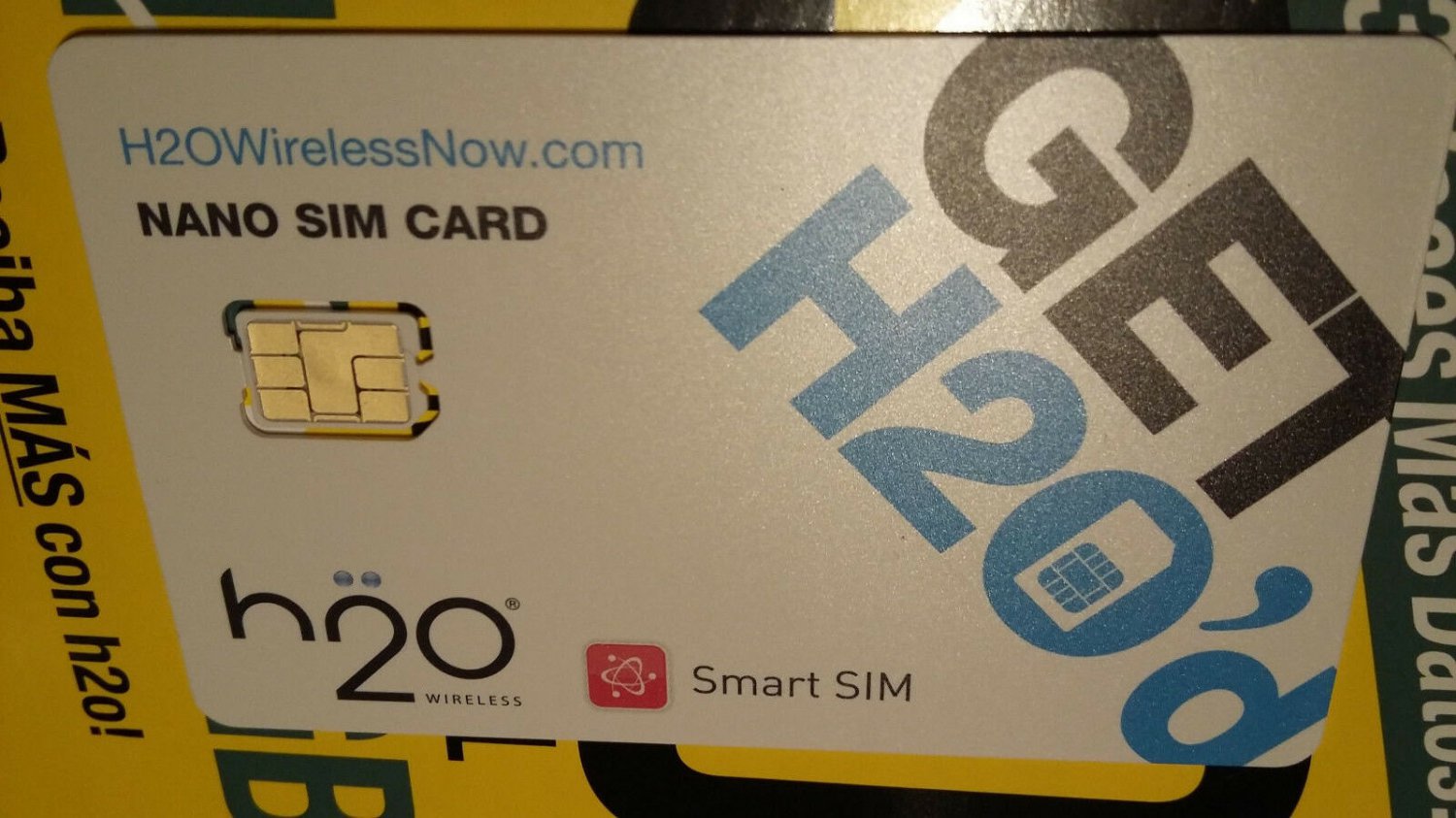 made for H2O Wireless NANO SIM Card BRAND NEW 4G LTE for AT&T & HTC One ...