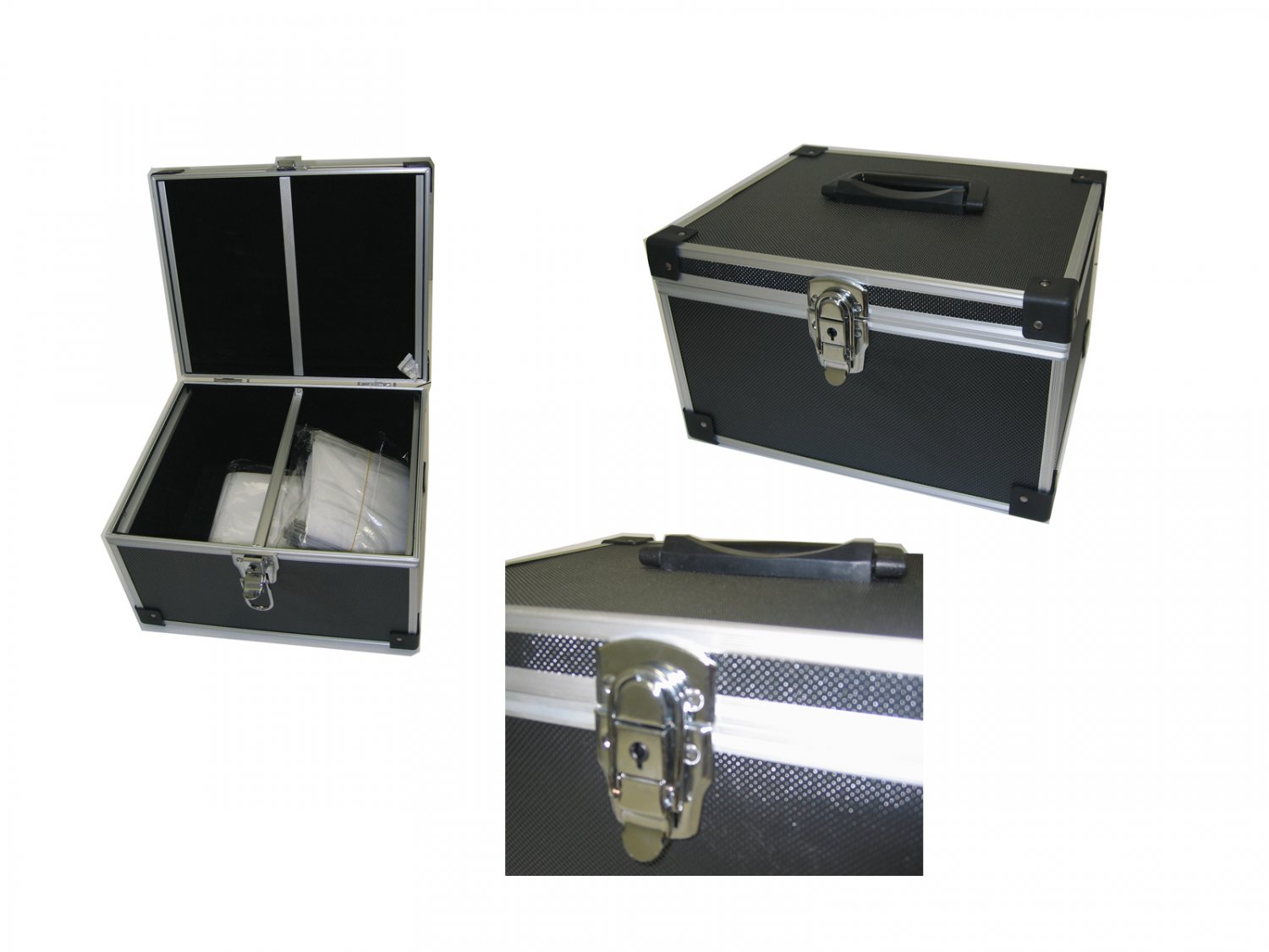 300 CD DVD Premium Aluminum Storage Carrying Case Holder Box Black Free ...