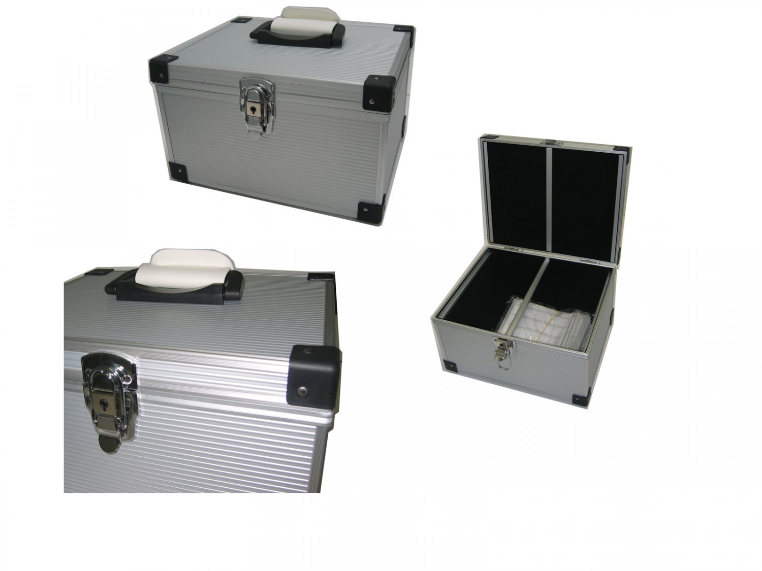 300 CD DVD Premium Aluminum Storage Carrying Case Holder Box Silver ...