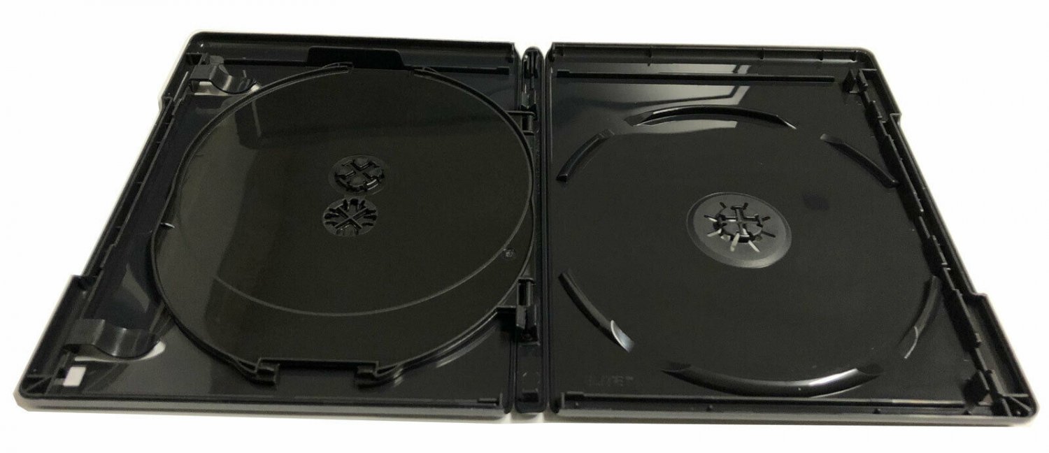 New Official Viva Elite 3 Discs 4K UHD Replacement Case Black 12.5mm (Pack of 2)