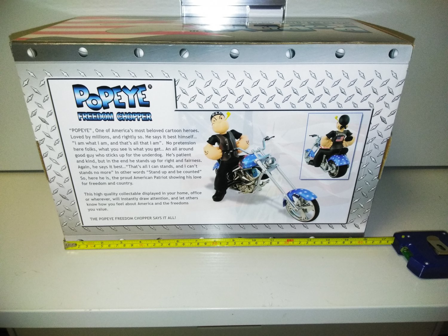 Popeye Motorcycle Chopper Figurine Rare Collectible