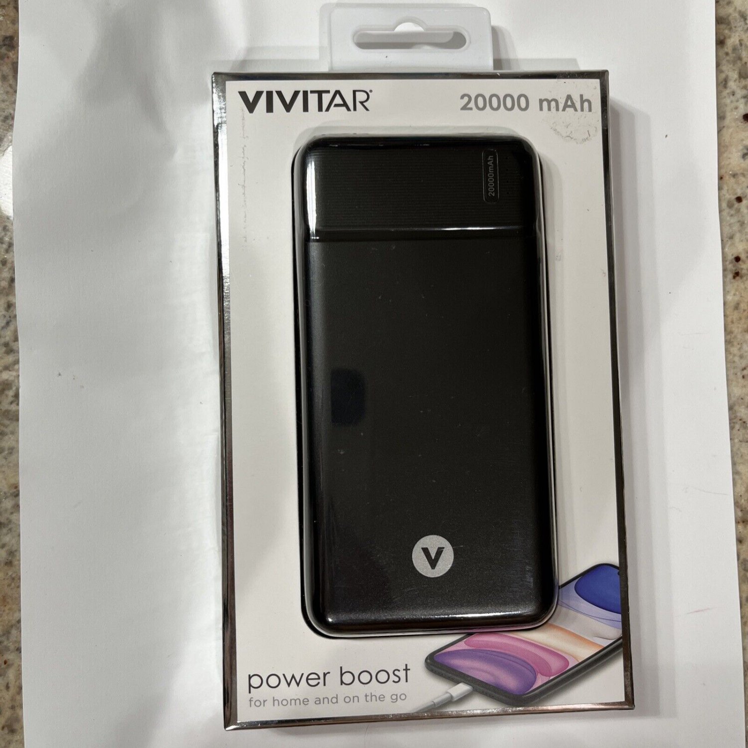 Vivitar 20000 mAh Power Booster compatible with USB-A USB-C and Micro ...