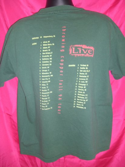 Vintage Throwing Copper Concert Tour XL T-Shirt 1994