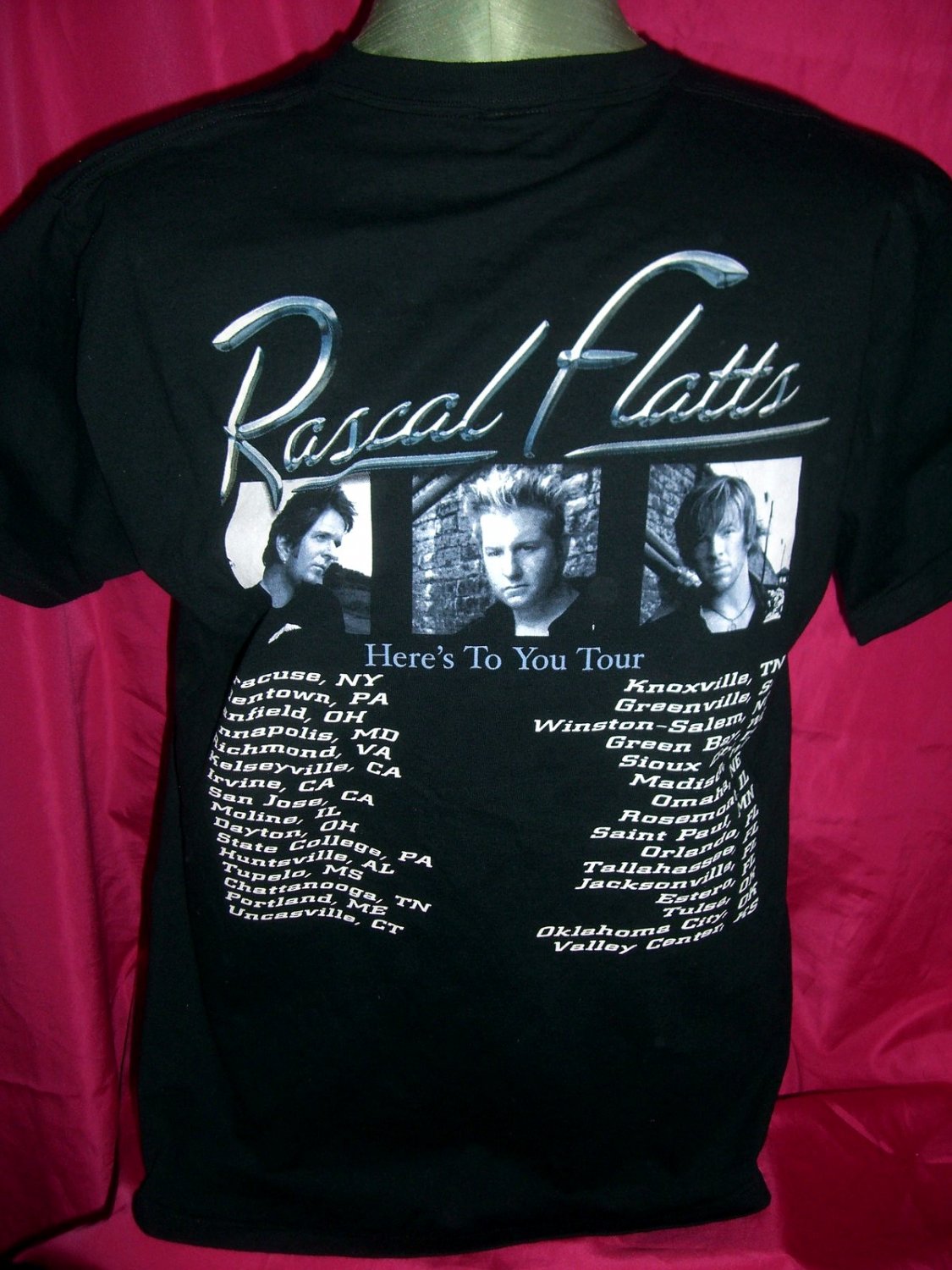 Rascal Flatts Here's To You Tour Size Large T-Shirt