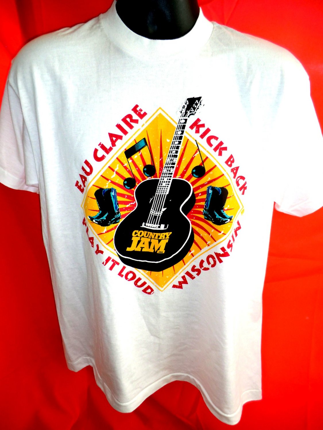 Eau Claire Wisconsin Country Jam 1995 T-Shirt Size Medium Vintage ...