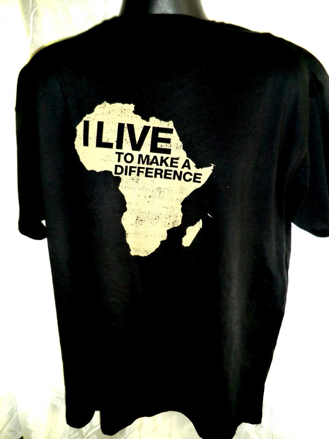 HOW DO YOU LIVE? LIVE TO MAKE A DIFFERENCE T-Shirt Size XXL