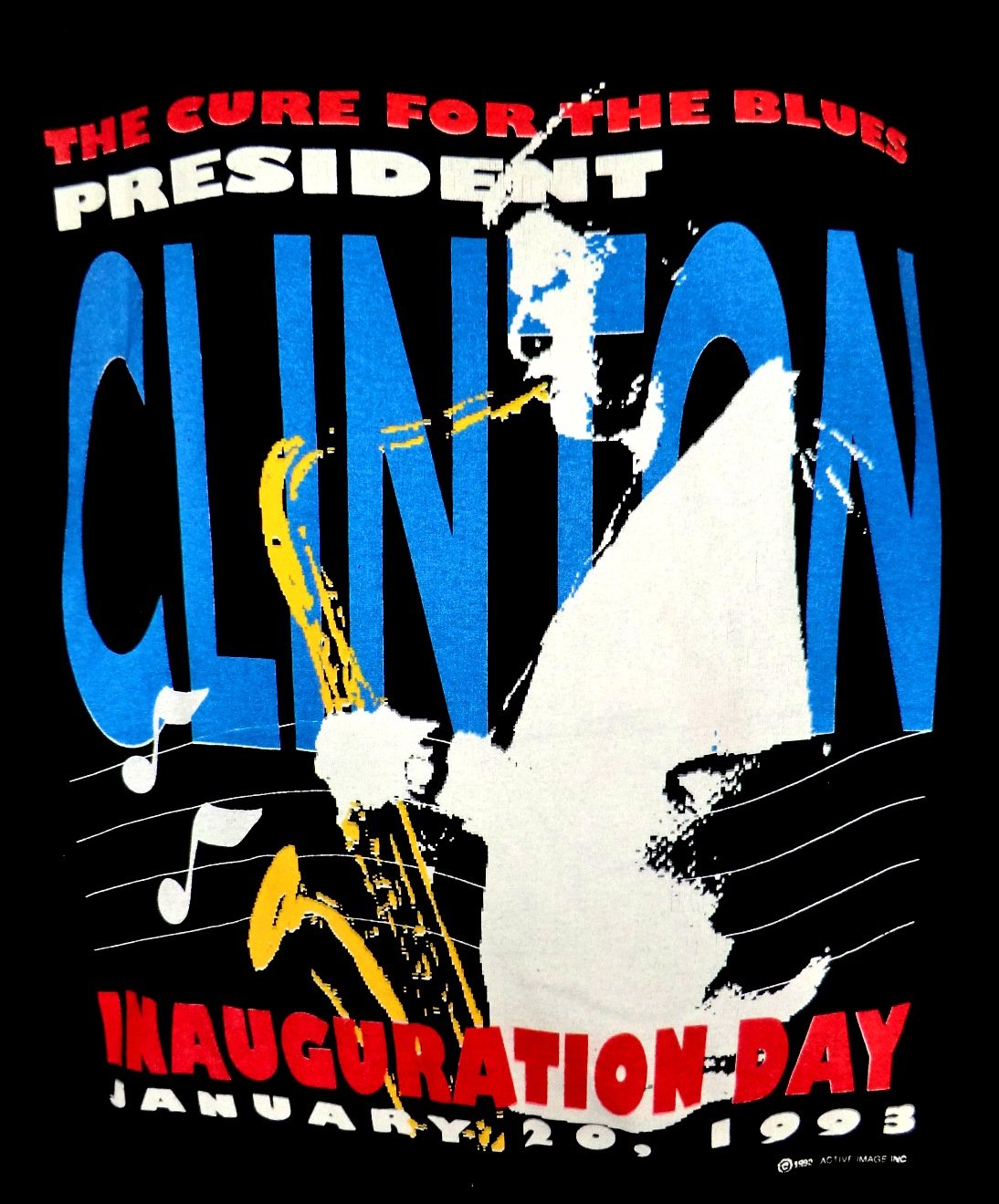 Rare Vintage Bill Clinton Inauguration Day T-Shirt Size Large January ...