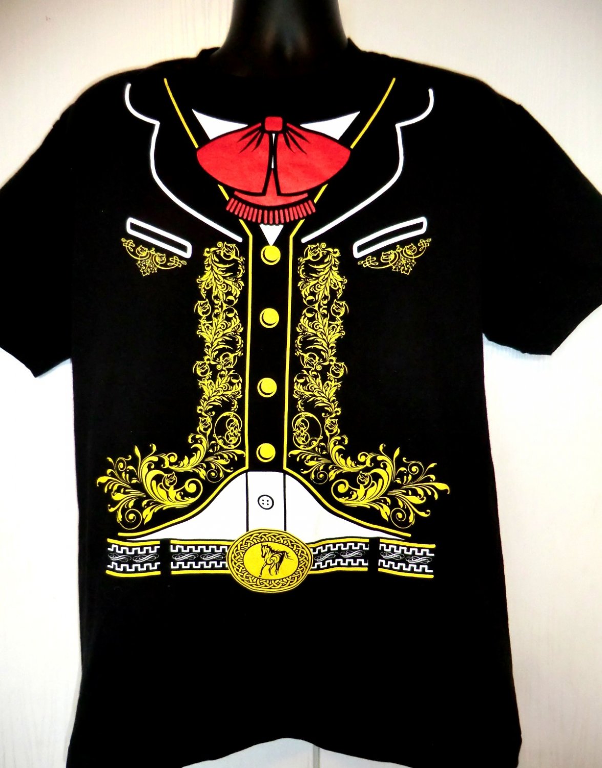 Mexican Mariachi Band Member Costume T-Shirt Size Medium