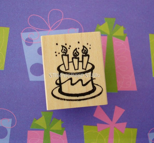 Birthday Rubber Stamp Trio