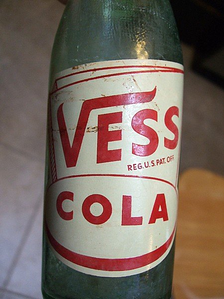 OLD DECATUR IL ILL VESS COLA F & B BOTTLING COMPANY ACL LABEL BOTTLE ...