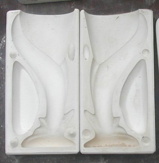 CERAMIC MOLD BUD VASE SIDE UP MODERN UNUSUAL R503