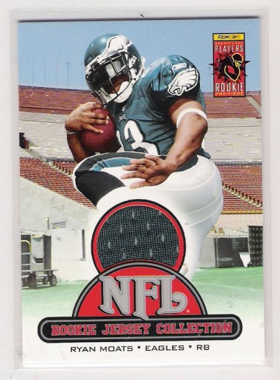 2005 UPPER DECK ROOKIE JERSEY COLLECTION RYAN MOATS EAGLES JERSEY CARD