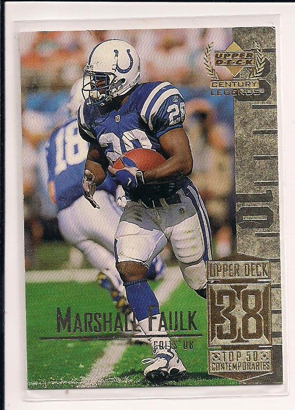 MARSHALL FAULK 1999 UPPER DECK CENTURY LEGENDS CARD