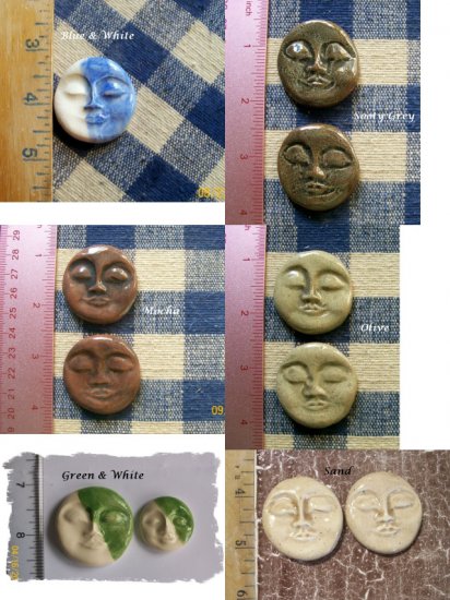 Unique Assortment ~*HM MOON FACES*~ Mosaic Tiles