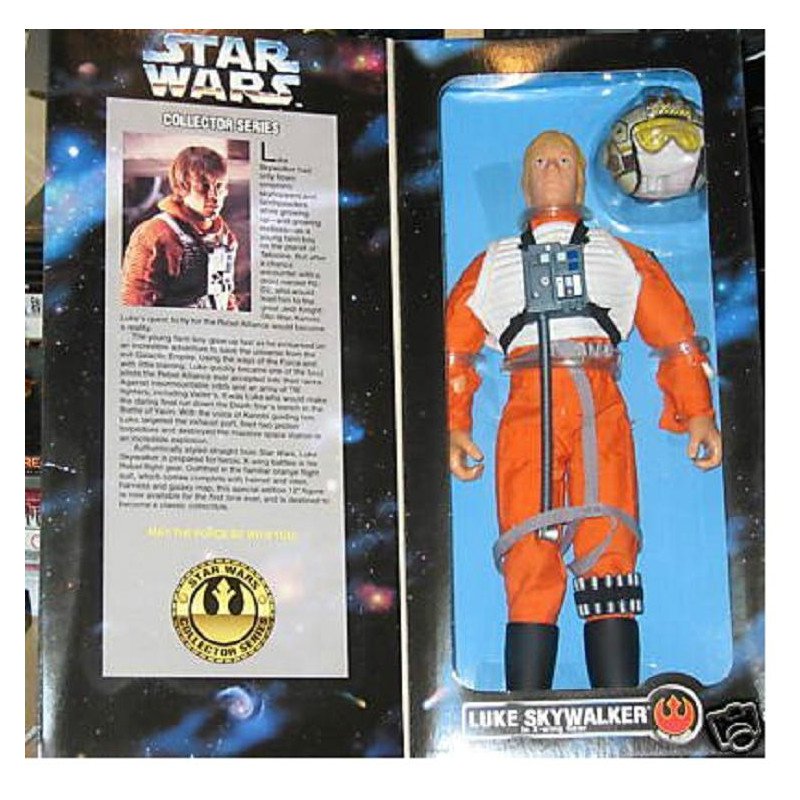 Luke Skywalker X-Wing Pilot 12" Kenner Figure Star Wars/1:6 Sideshow ...