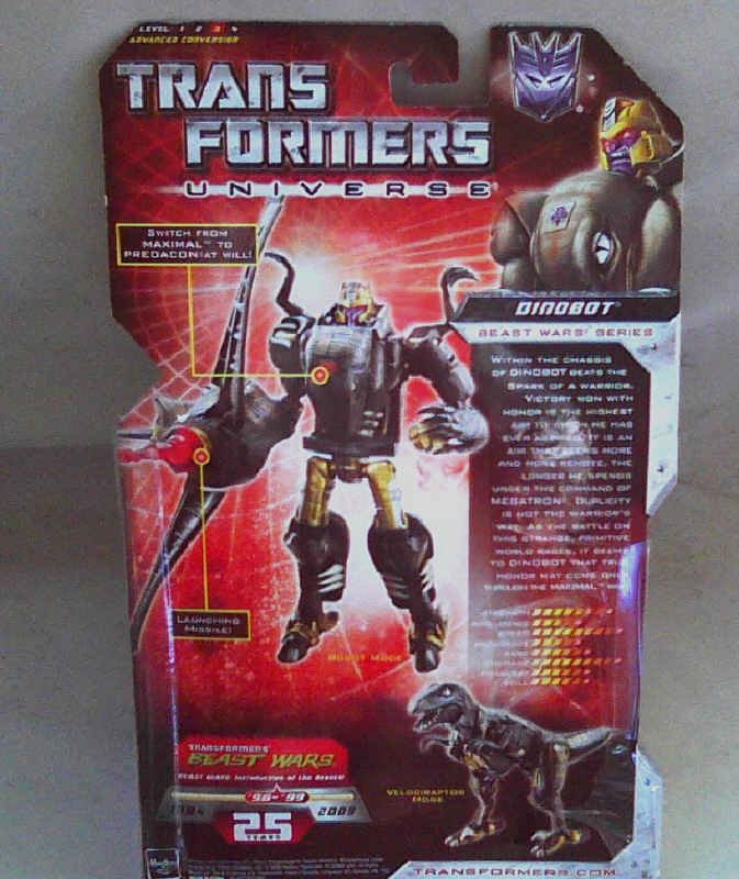 Transformers Beast+Wars Universe Dinobot 25th+Anniversary Hasbro 83898 ...