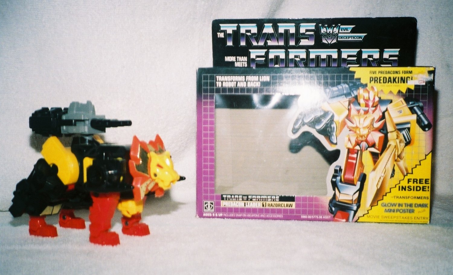 Transformers G1 Predacons Set 5 Predaking Warrior 100% Complete 1986 ...