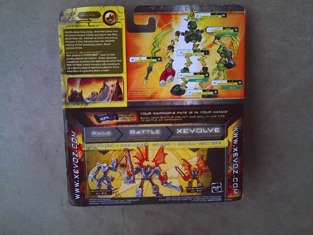 Xevoz Stikfas 2004 Shock Berserker 09 Hyperfuries Hasbro Battling ...