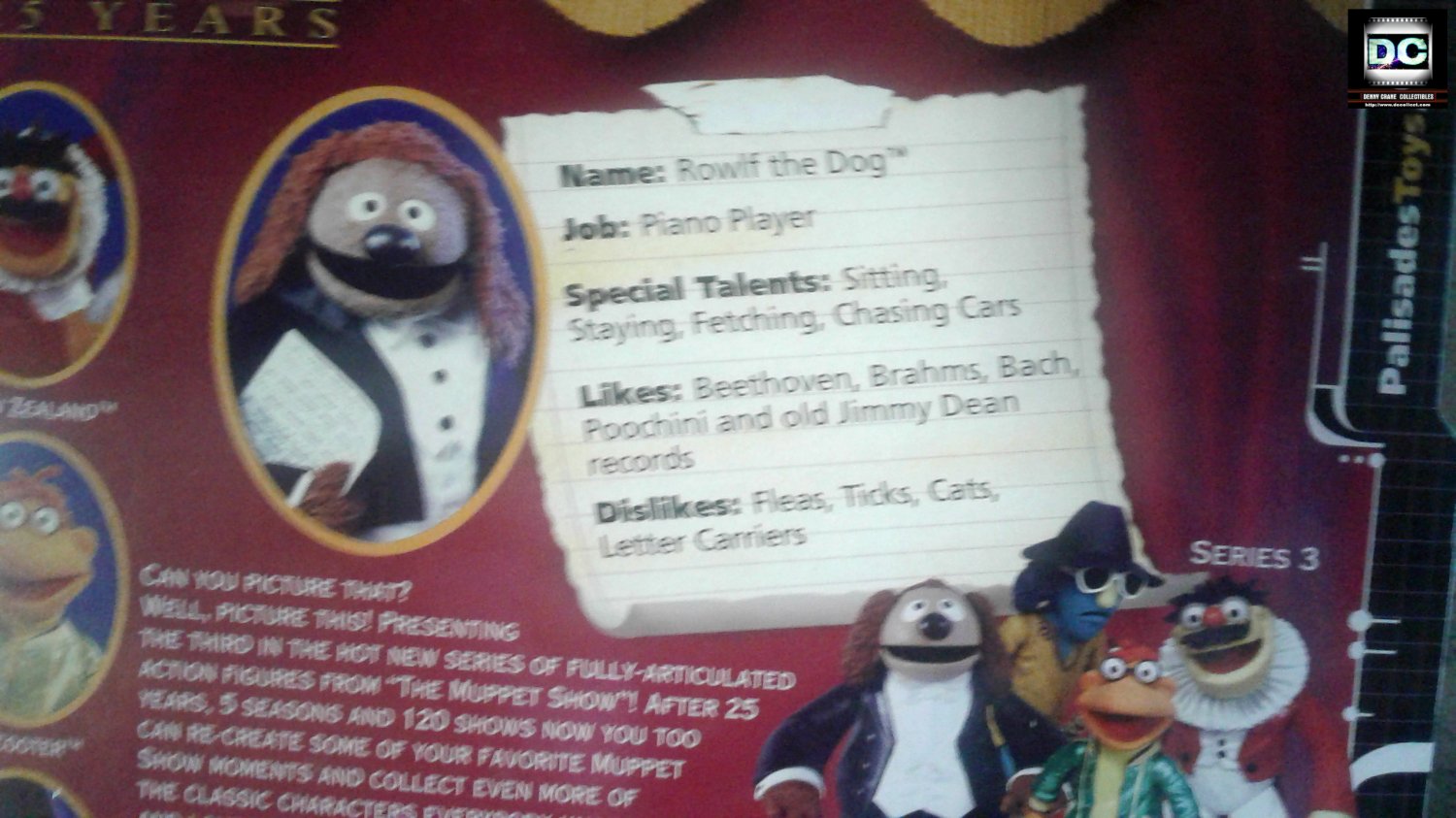 Tuxedo Rowlf Jim+Henson Muppets Palisades 25+Years Muppet+Show Series3 ...