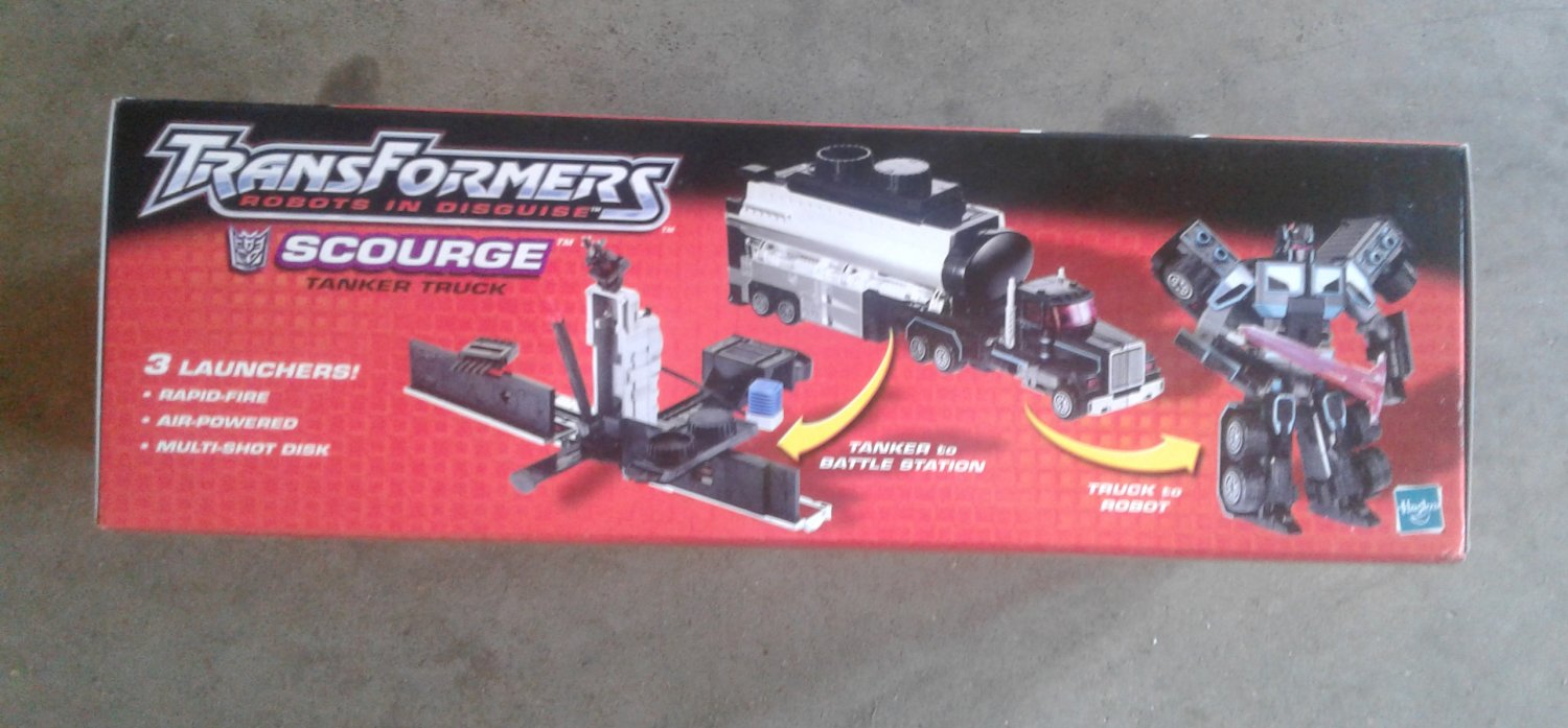 Scourge (Black Convoy) Transformers 2001 Car Robots Tanker Nemesis ...