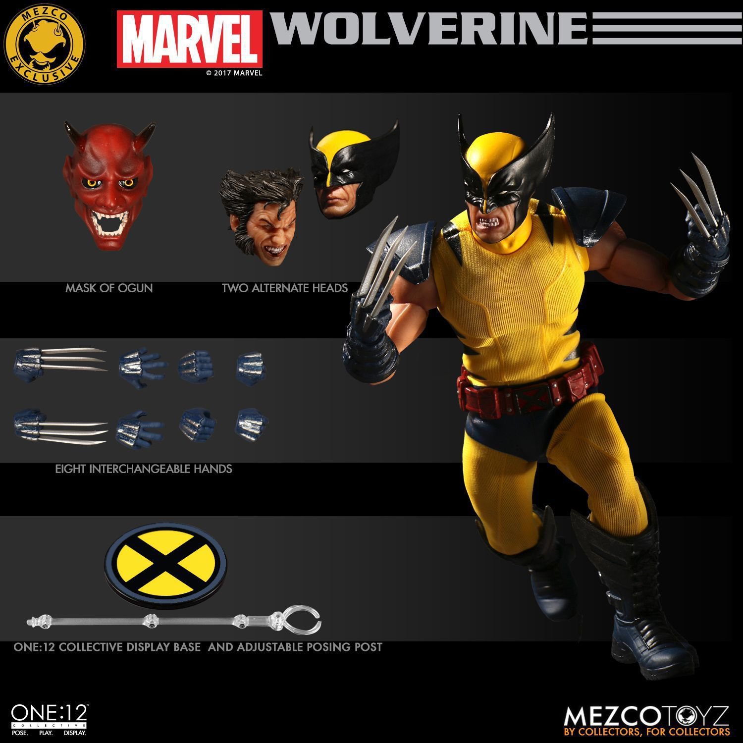 Mezco Wolverine (Tiger Stripe) One:12 MDX/NYCC 2017 Ex. Marvel 6" Xmen ...