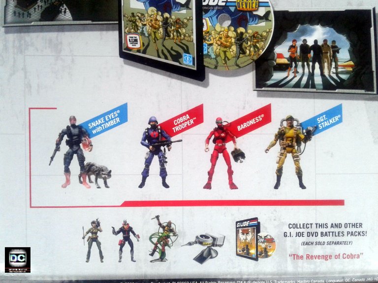 GI+Joe 25th Mass Device 2008 DVD Battles 4-Pack Set Snake Eyes Stalker ...