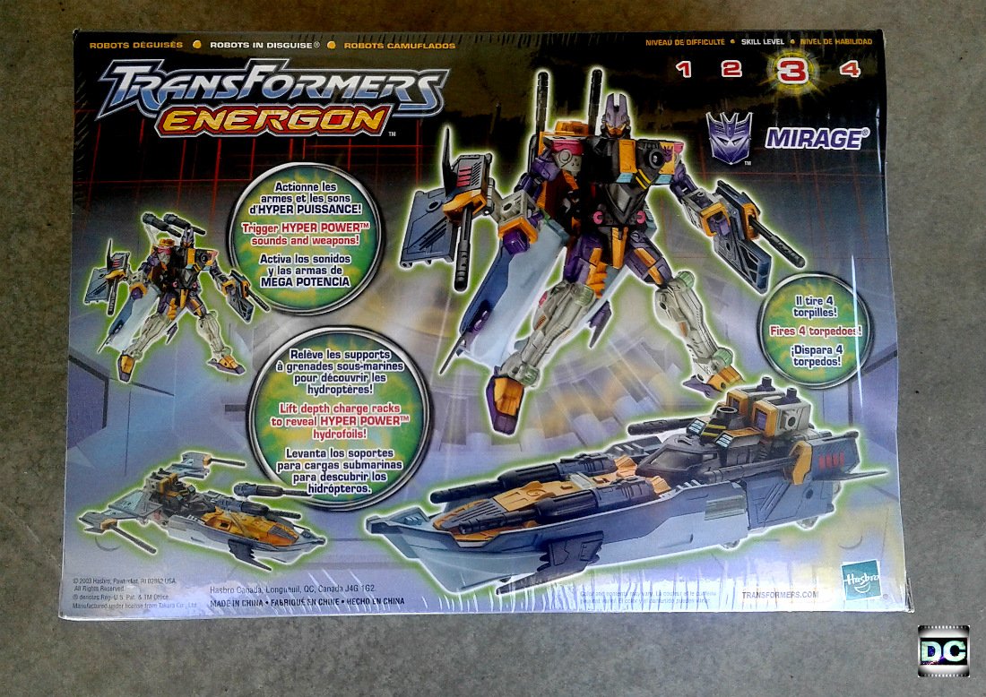 Transformers Energon Mirage Voyager Class Mega Scale Hydrofoil ...