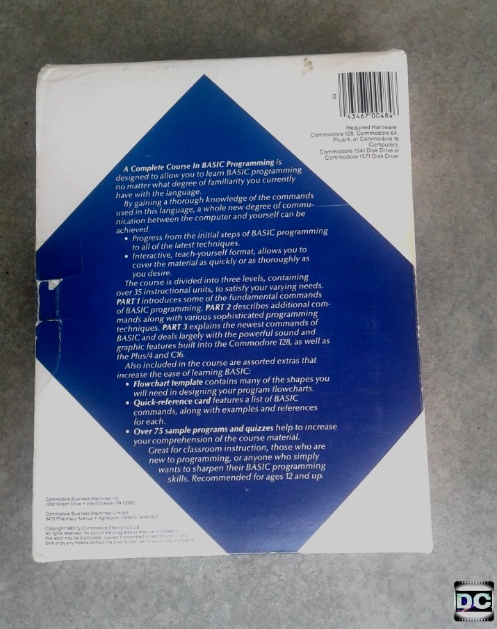 Commodore 64128 Basic Programming Complete Vintage Computer User Manual Guide Software Disks C64 