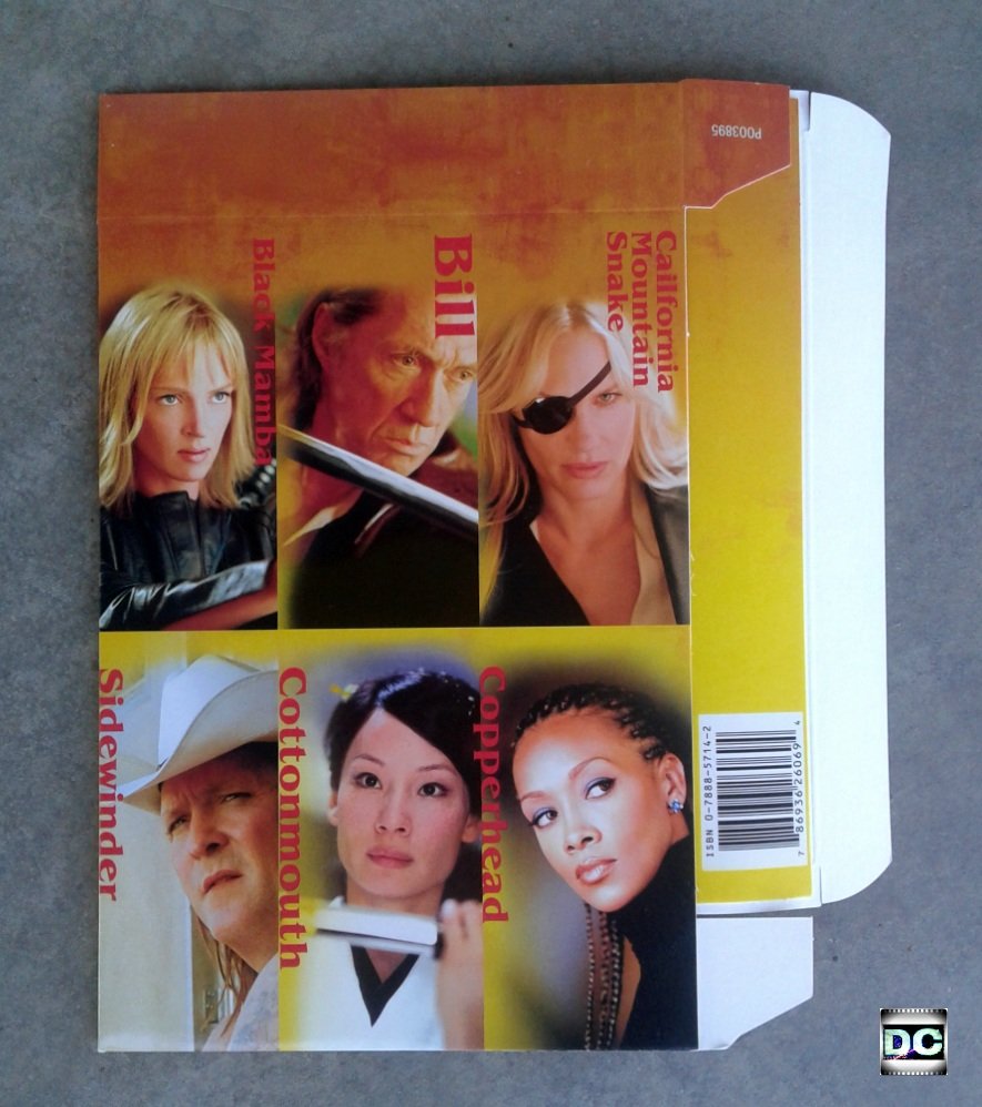 Kill Bill Boxset Promo Slipcover Case Exclusive + Tarantino Kill Bill ...