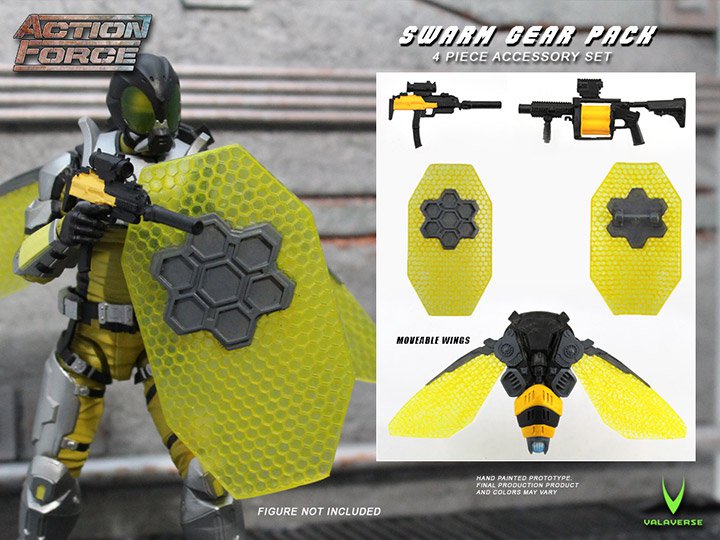 Valaverse Action Force Swarm Trooper/Gear Set Military 1:12 Figure Kickstarter GI Joe Classified 6"
