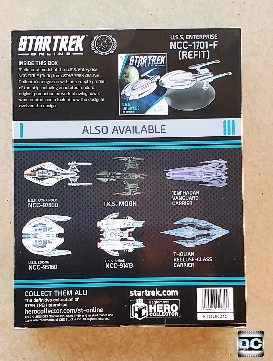 Eaglemoss Star+Trek Enterprise F-Refit 1701 Odyssey+Class Starship ...