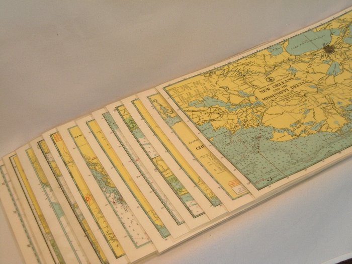 Coast Geodetic Survey USDC 12 Marine Nautical Map US Waterways laminated