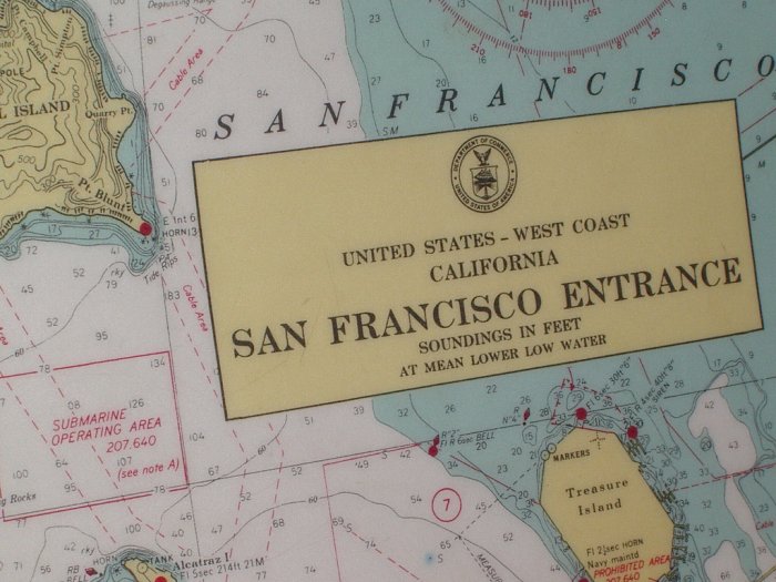 Coast Geodetic Survey USDC 12 Marine Nautical Map US Waterways laminated