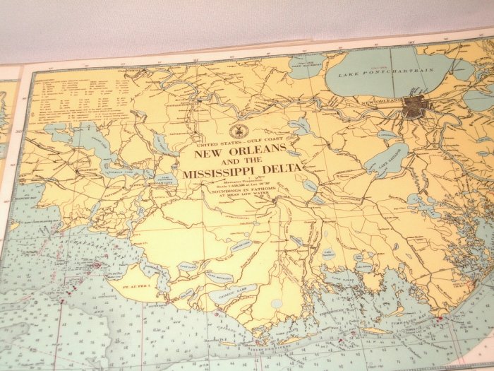 Coast Geodetic Survey USDC 12 Marine Nautical Map US Waterways laminated