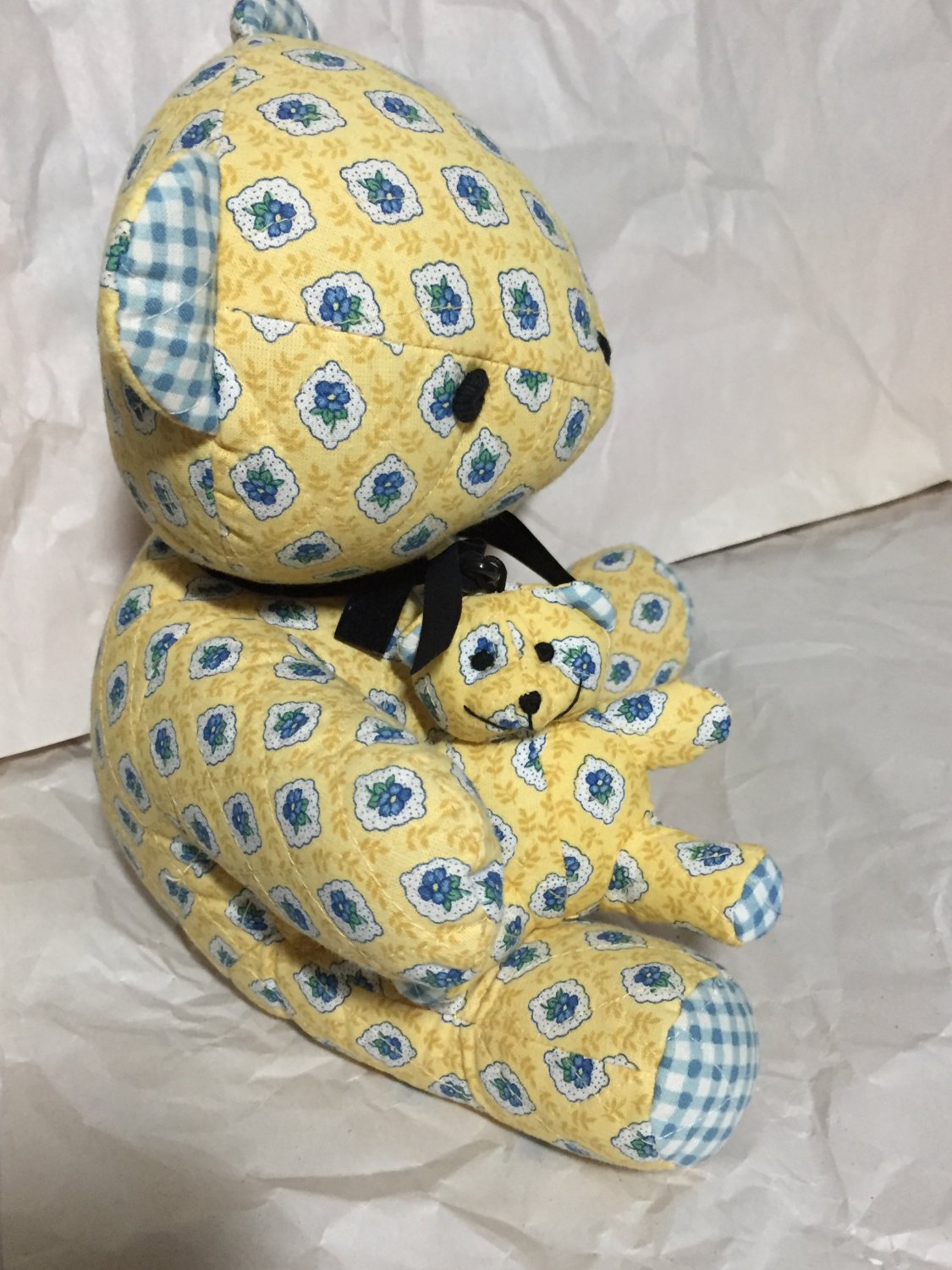 Vera Bradley Elizabeth Bear & Bitty Bear baby childs collectible toy ...