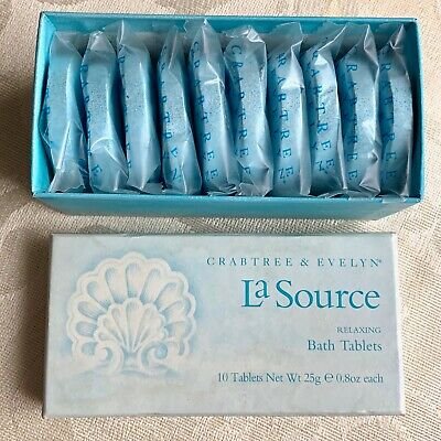Crabtree Evelyn La Source Bath Tablets Box/10 effervescent bathing tabs