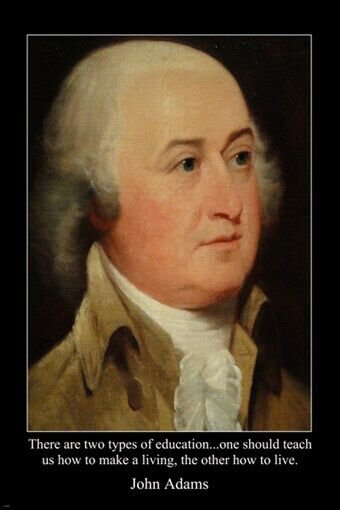 portrait JOHN ADAMS 2nd PRESIDENT USA FOUNDING FATHER poster 20x30 QUOTE