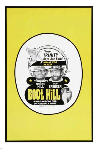 TERENCE HILL & BUD SPENCER IN BOOT HILL movie poster the TRINITY boys 20x30