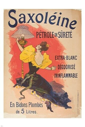 vintage french ad poster SAXOLEINE classic brand WELL KNOWN COLLECTORS ...