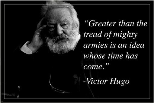 VICTOR HUGO inspirational quote poster FRENCH poet novelist dramatist 20x30