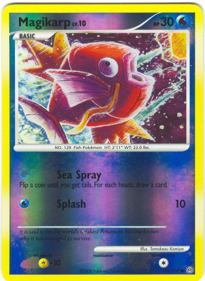 65 Magikarp REVERSE FOIL (C) Stormfront Pokemon TCG