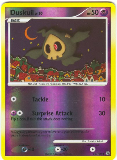 60 Duskull REVERSE FOIL (C) Stormfront Pokemon TCG
