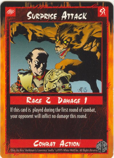 Surprise Attack Combat R Rage CCG Limited Edition