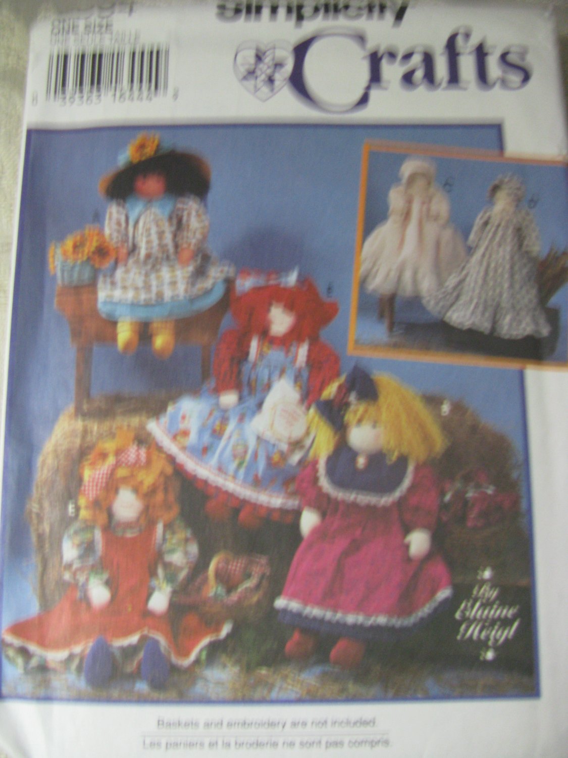Simplicity 9354 22" Doll in 3 Styles with Clothing Sewing Pattern