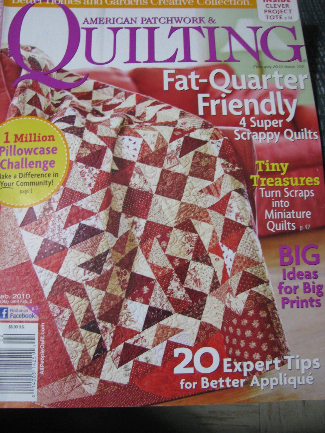 American Patchwork & Quilting Magazine February 2010 #102