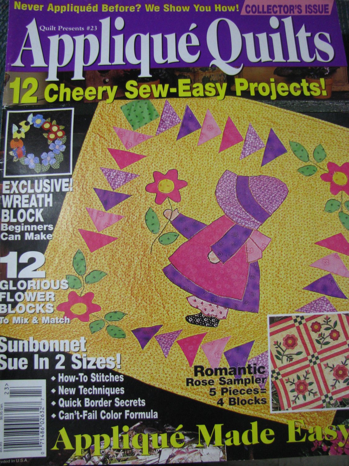 Applique' Quilts from Quilt Magazine. #23 Collector's Issue 2001